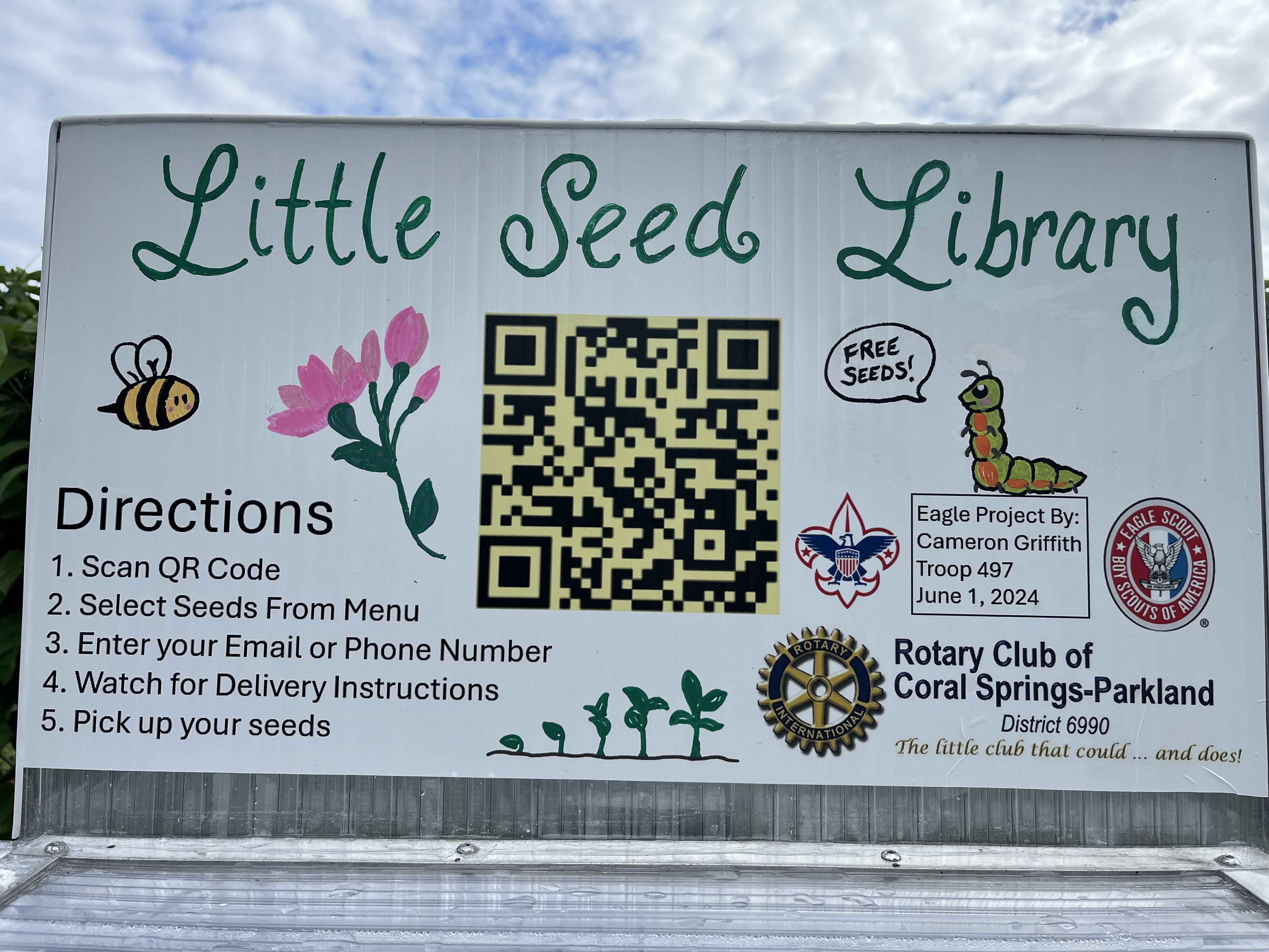 New! Improved! Free Little Seed Library – Rotary Community Garden and ...